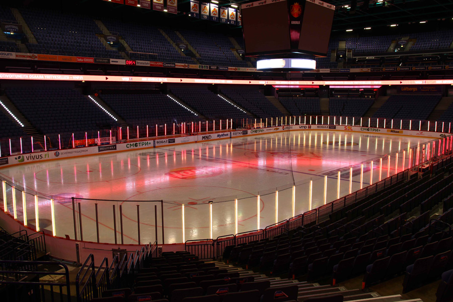Studiotec Integrates VC-Strip Martin at the Hartwall Arena ice rink ...