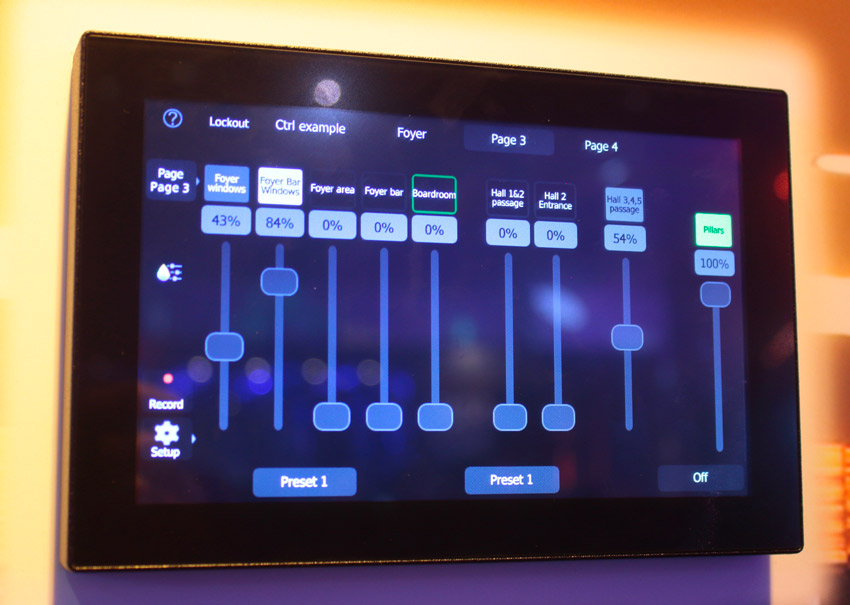 New ETC touchscreens for lift control and architectural lighting ...