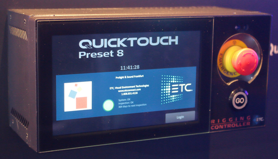 New ETC touchscreens for lift control and architectural lighting ...