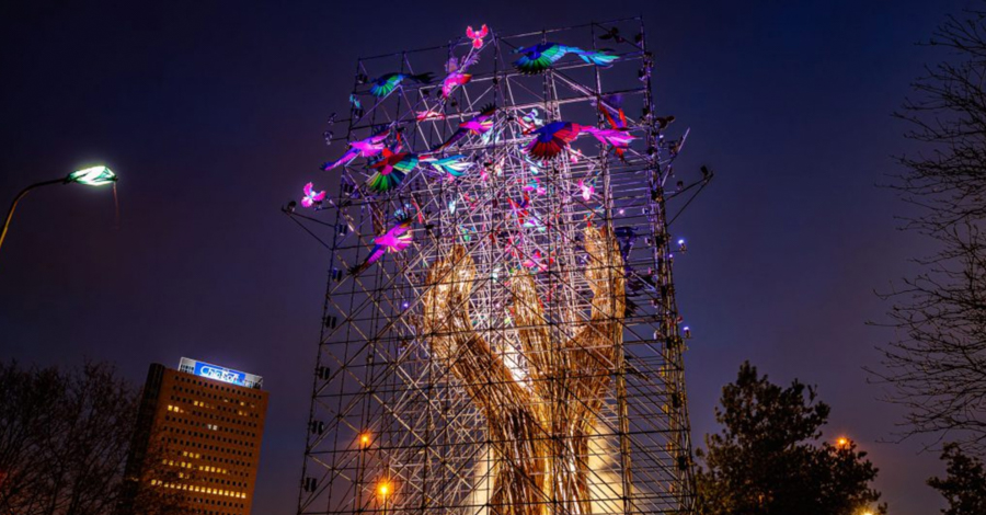 CLF Odin and Ares fixtures bring color to the Tree of Hope | SoundLightUp.