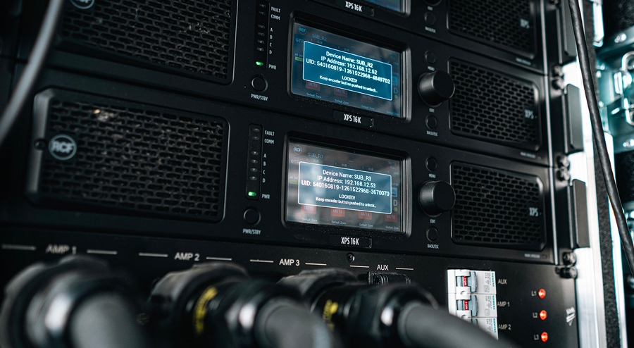 XPS Series, RCF high-power 4-Channel DSP amplifiers | SoundLightUp.